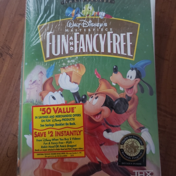 Media | Walt Disneys Fun And Fancy Free Vhs | Poshmark